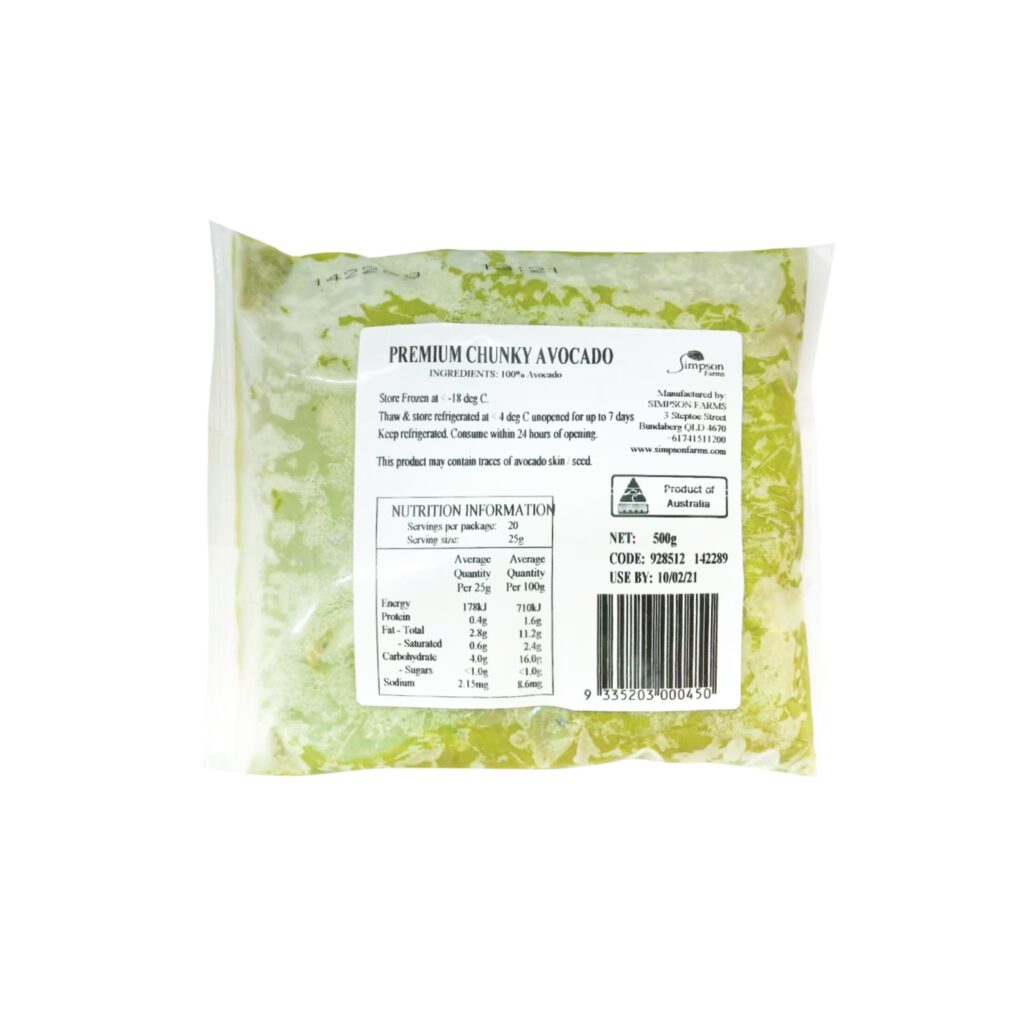 PREMIUM CHUNKY AVOCADO 500G | Food Gallery