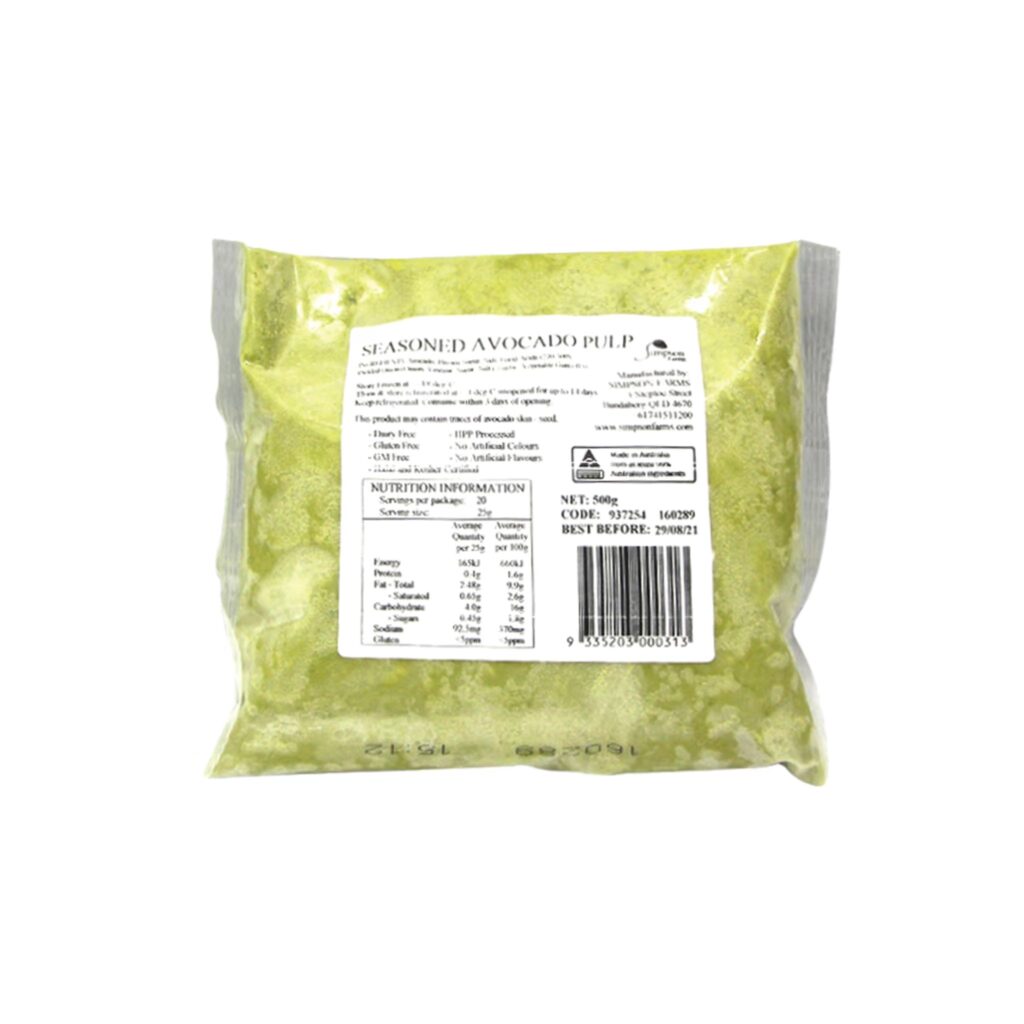 SEASONED AVOCADO PULP 500G | Food Gallery
